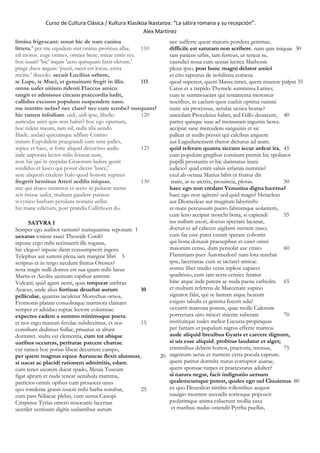 La sátira romana y su recepción. textos y bibliografía. | PDF