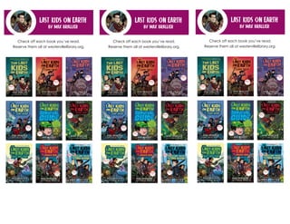 Last Kids on Earth All Books | PDF