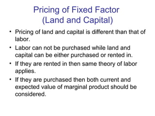 factor pricing | PPT