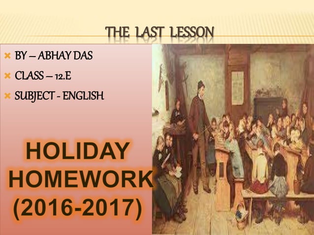 Last lesson ppt by abhay das | PPTX | Education