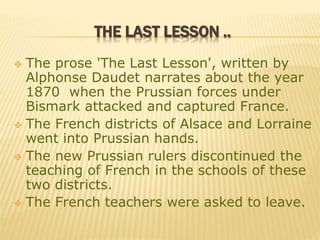 Last lesson ppt by abhay das | PPTX