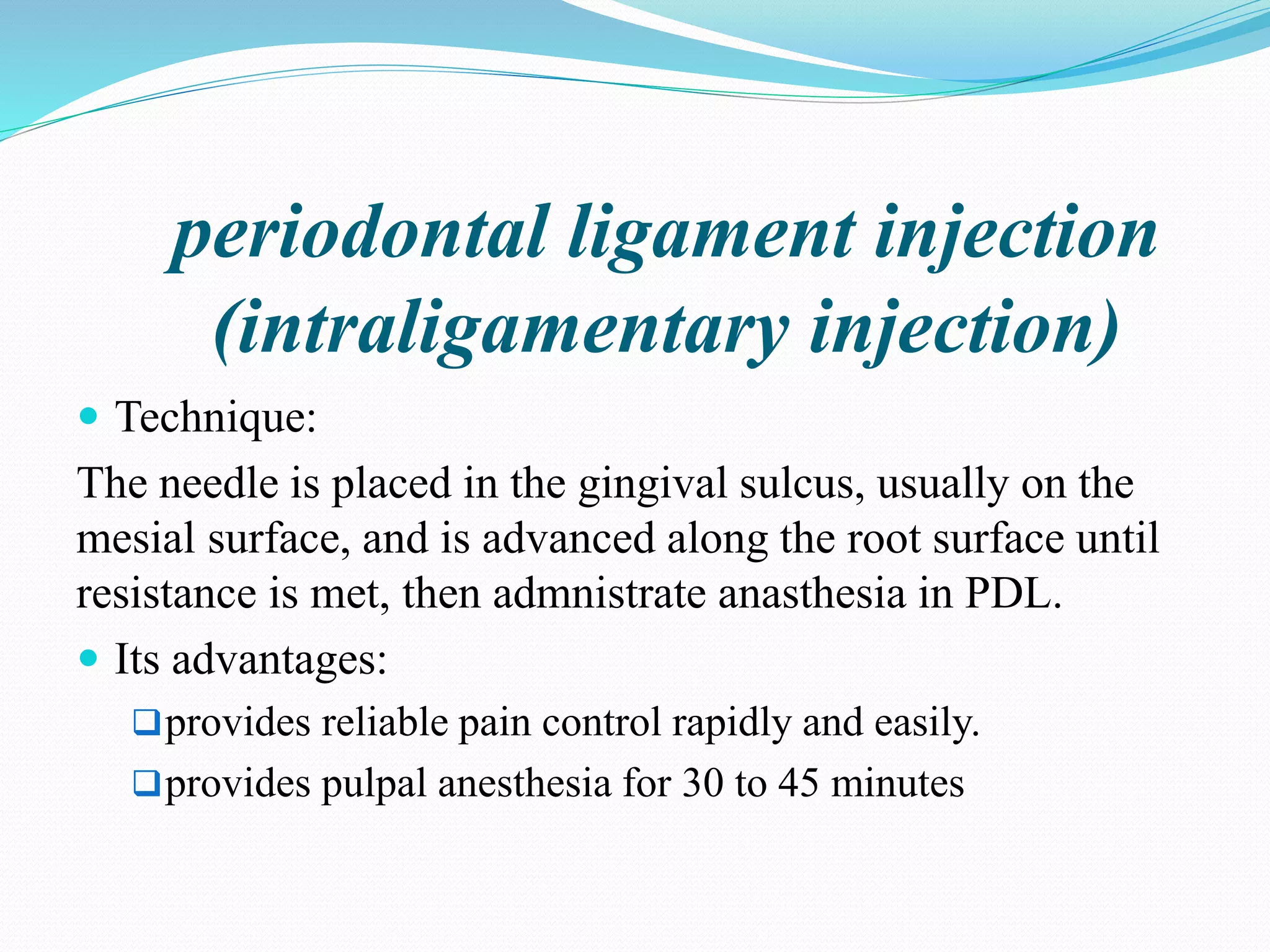 Local Anesthesia and Pain Control Pediatric Dentistry by Dr. Ahmed Sami ...