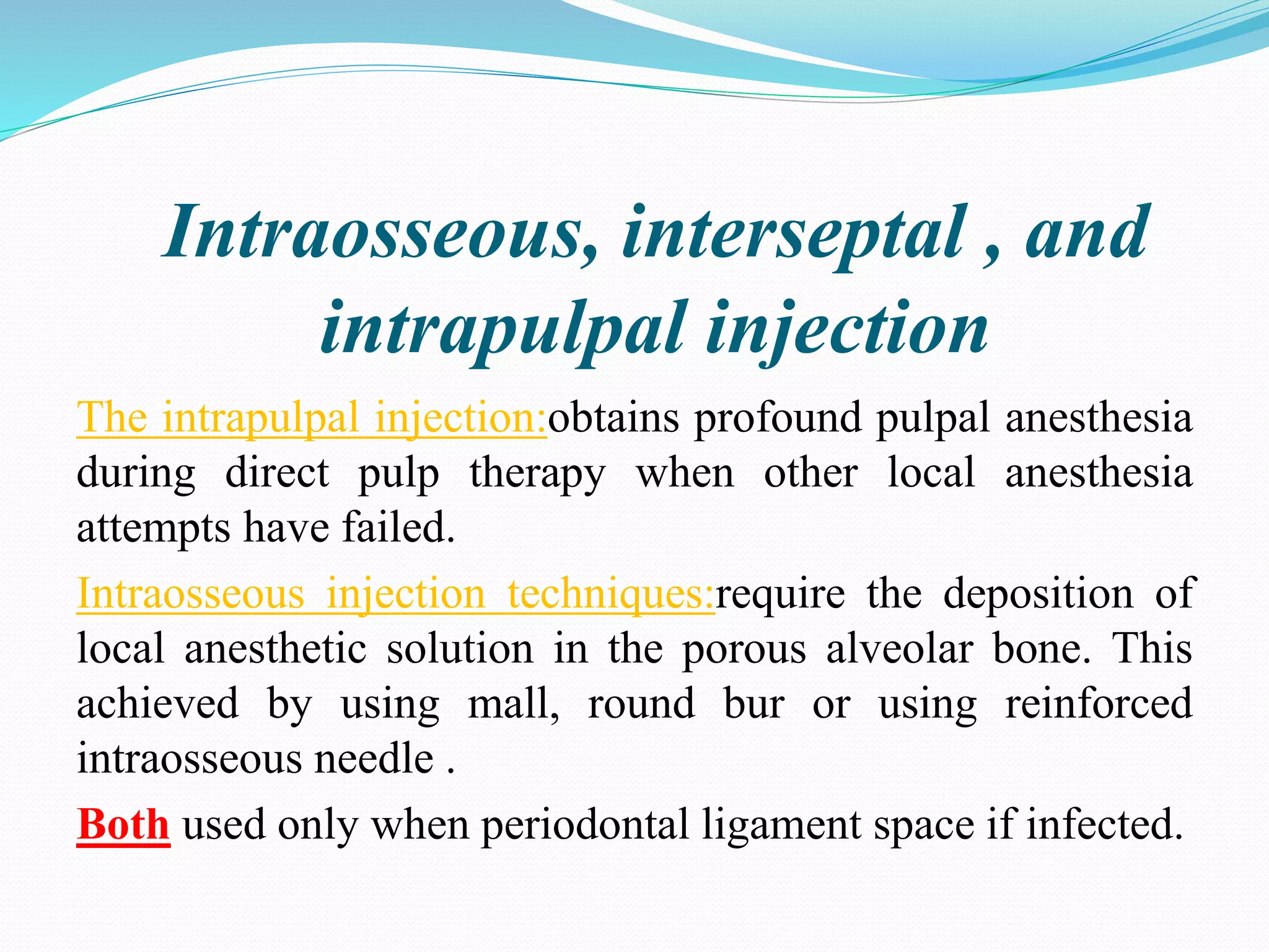 Local Anesthesia and Pain Control Pediatric Dentistry by Dr. Ahmed Sami ...
