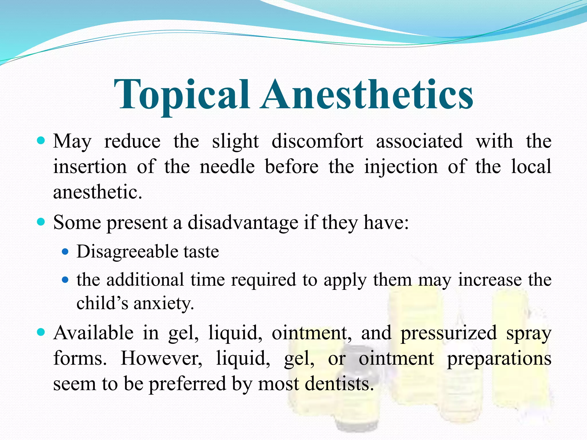 Local Anesthesia and Pain Control Pediatric Dentistry by Dr. Ahmed Sami ...