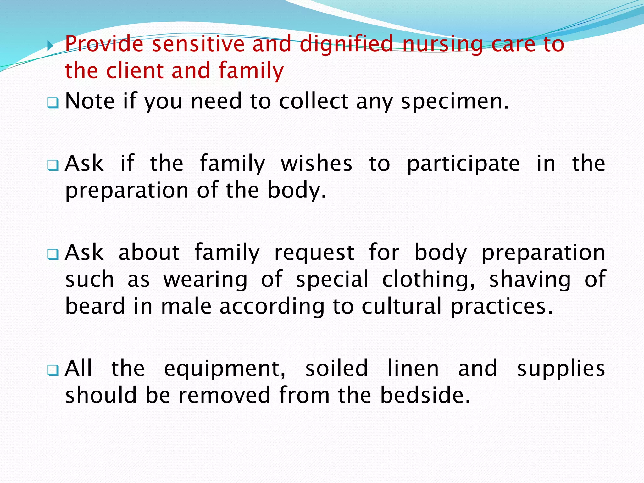 Nursiing consideration- Last office death care | PPTX