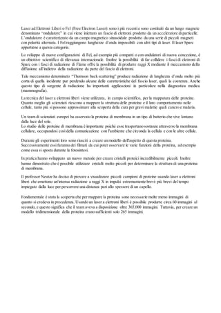 La storia del laser e la sua applicazione nel capo fisico | DOCX ...
