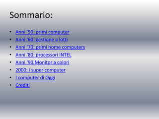 La storia dell’informatica | PPTX