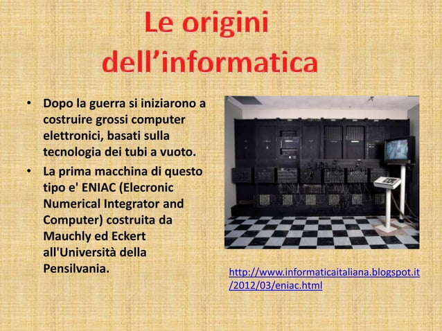 La storia dell’informatica stè | PPT