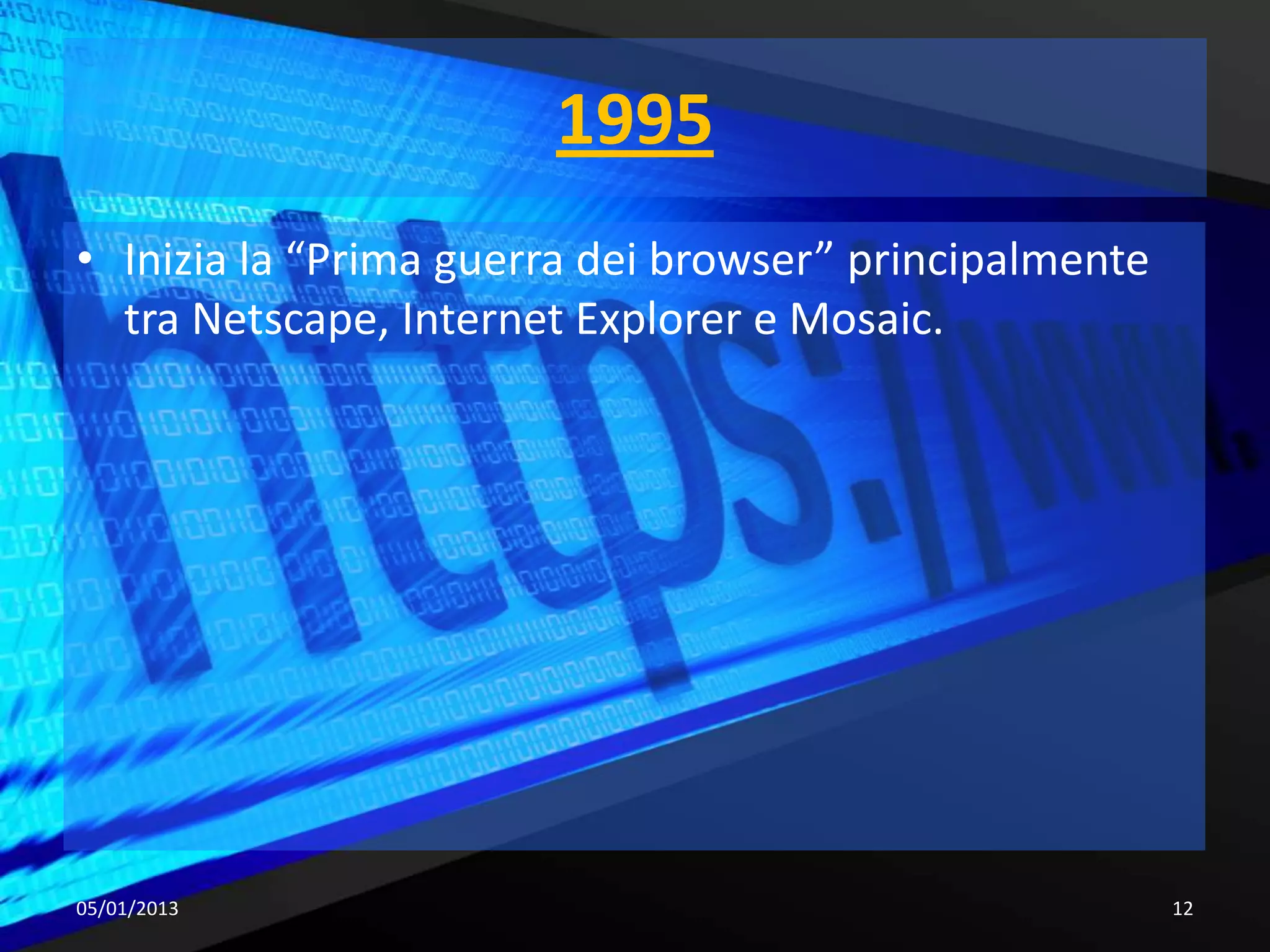 La storia del web | PPTX