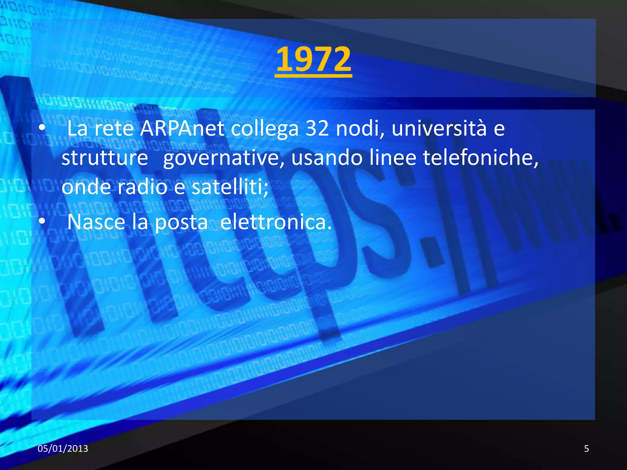 La storia del web | PPTX
