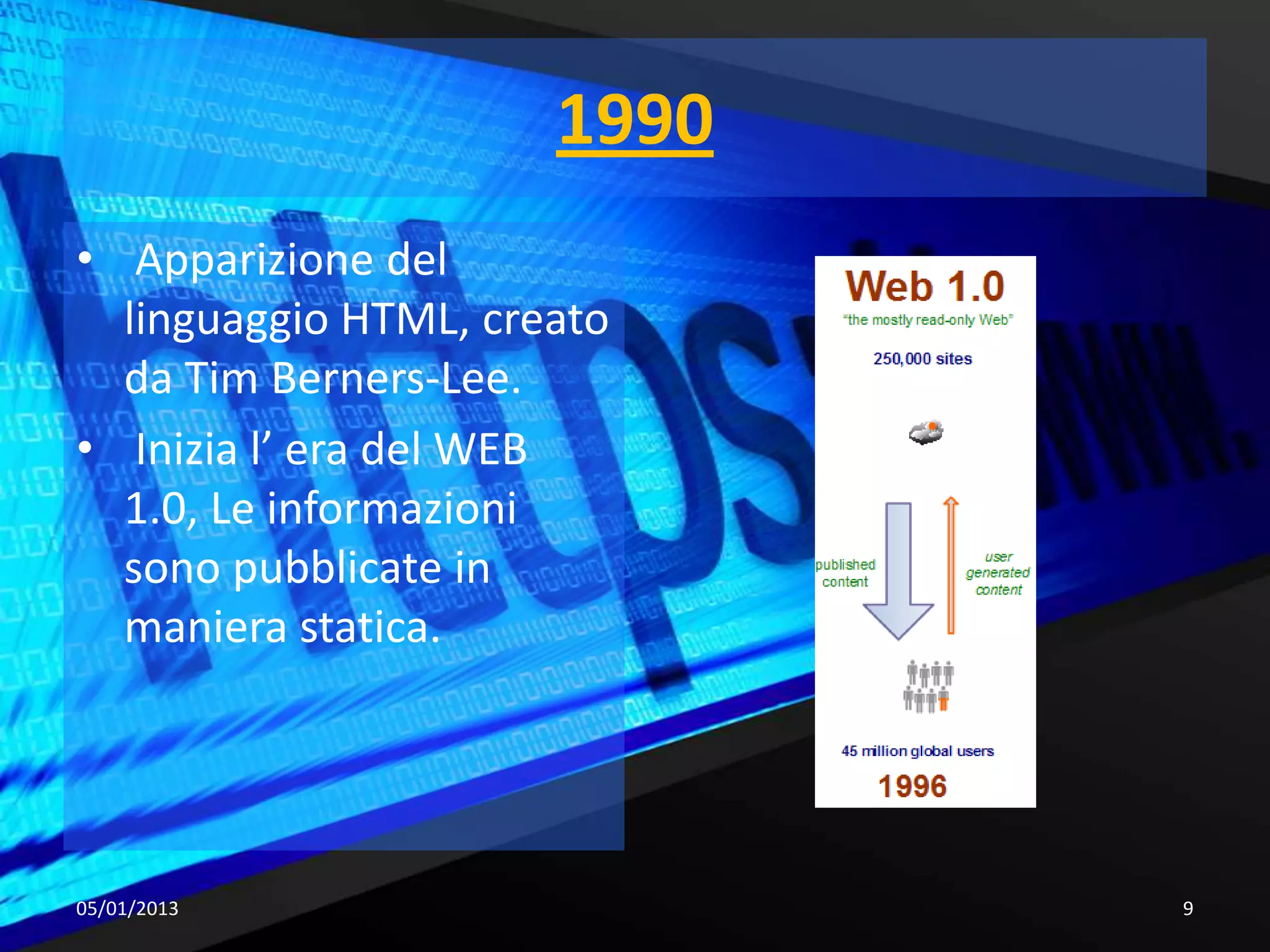 La storia del web | PPTX