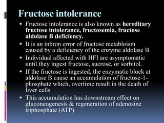 Lastose and fructose intolerance | PPTX