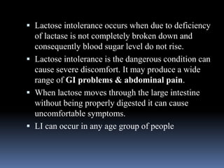 Lastose and fructose intolerance | PPTX