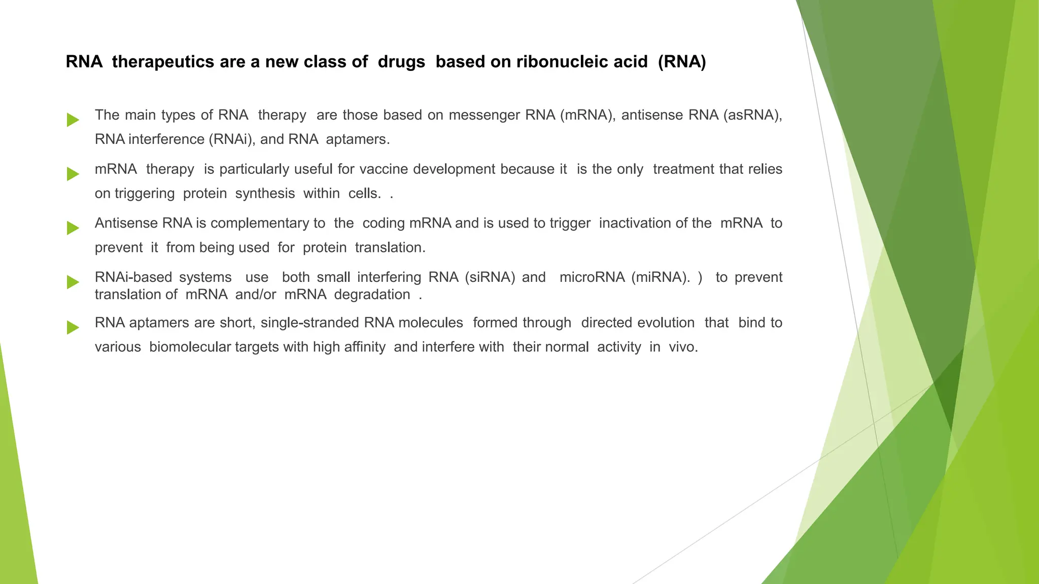 RNA based therapeutic: Paradigms shift in drug discovery and delivery ...