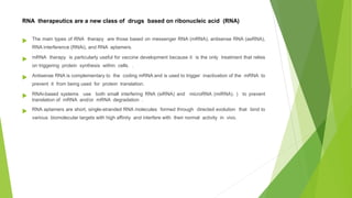 RNA based therapeutic: Paradigms shift in drug discovery and delivery ...