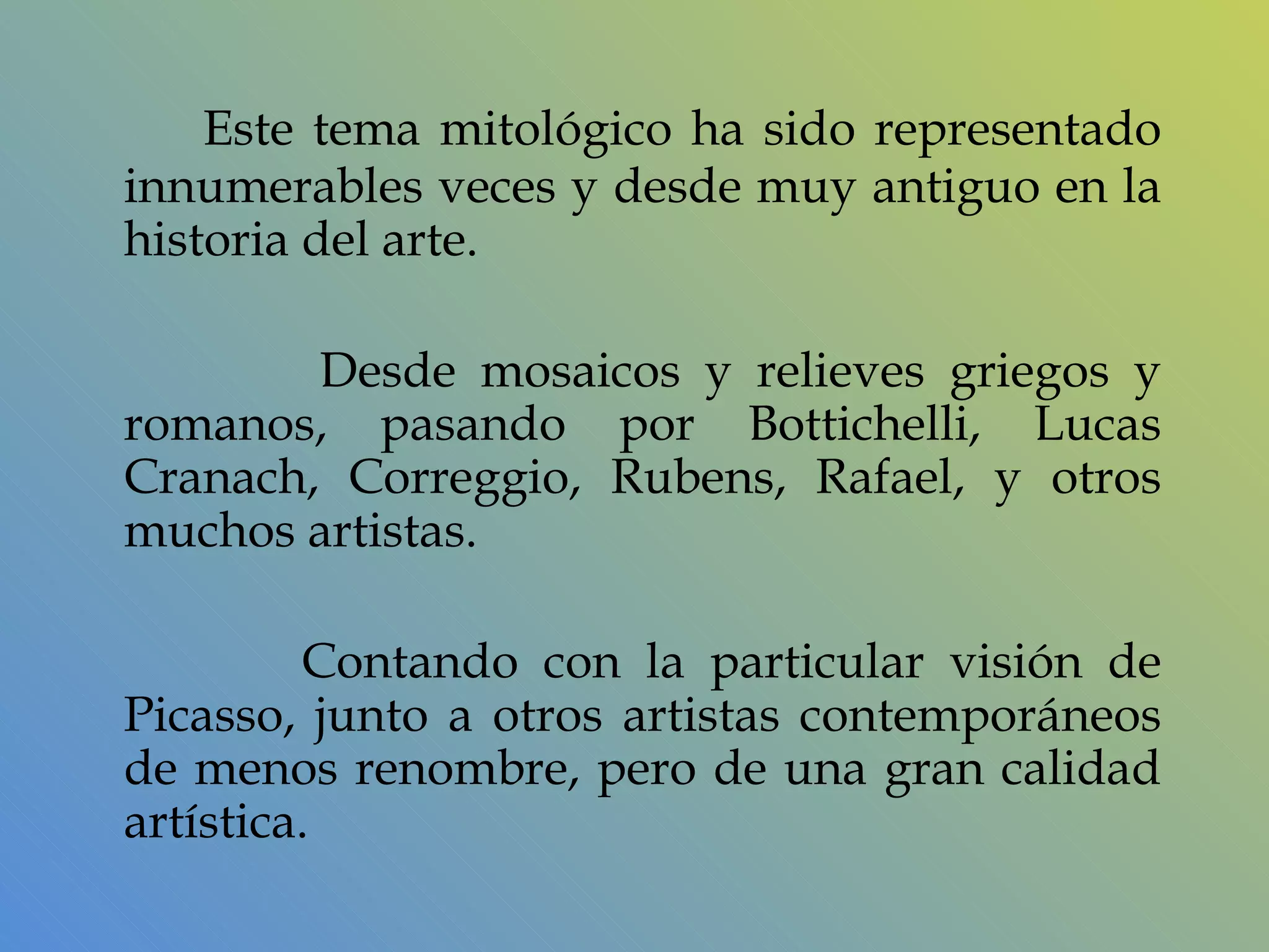 Las tres gracias en la historia del arte | PPS | Fine Art