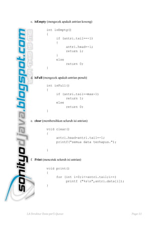 La struktur data pert5 sonityo | PDF