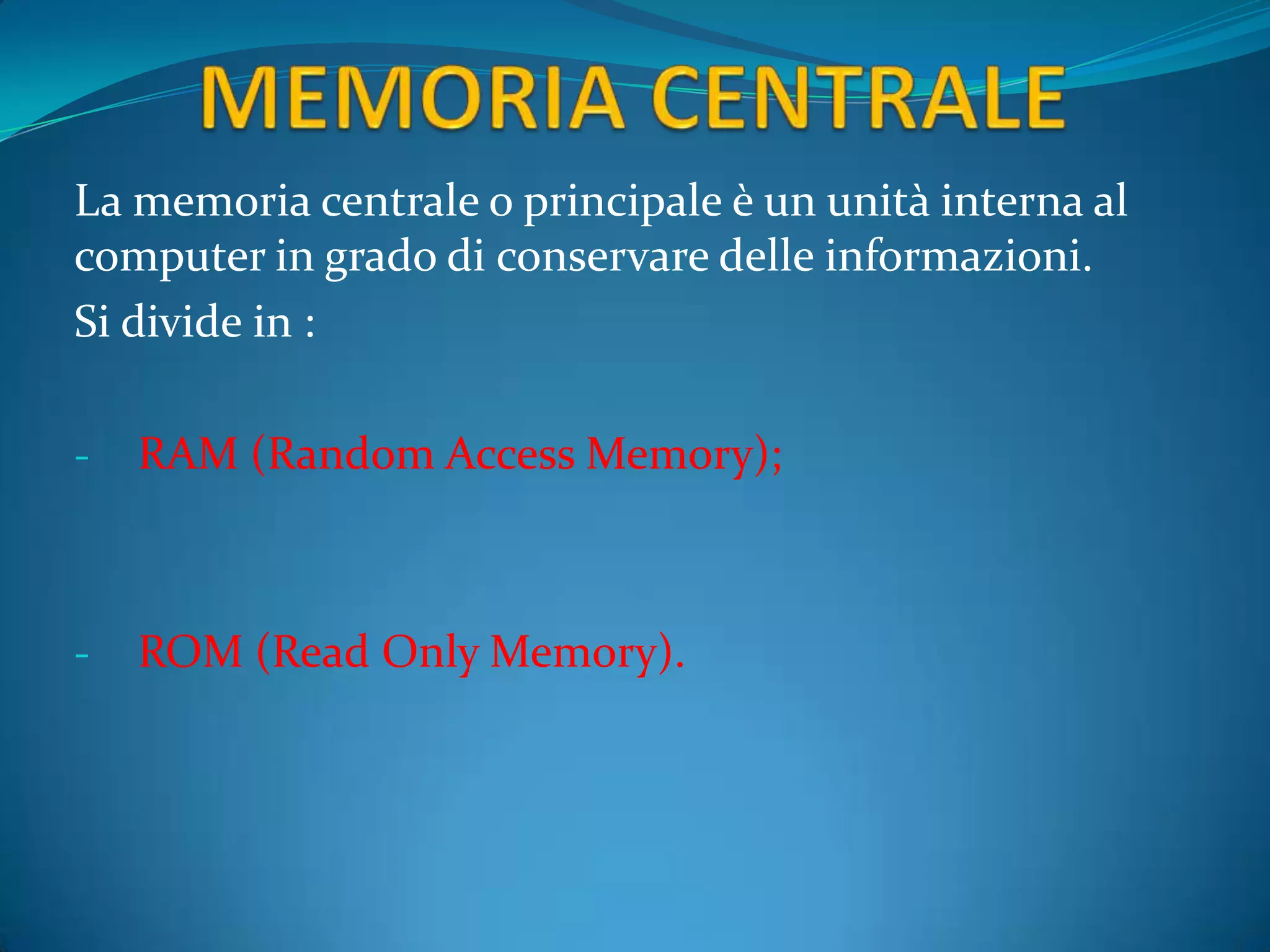 La struttura dell' elaboratore | PPTX