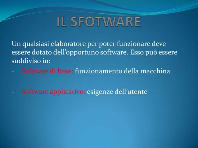 La struttura dell' elaboratore | PPTX