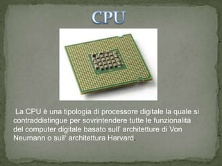 La struttura dell’ elaboratore manuel | PPTX