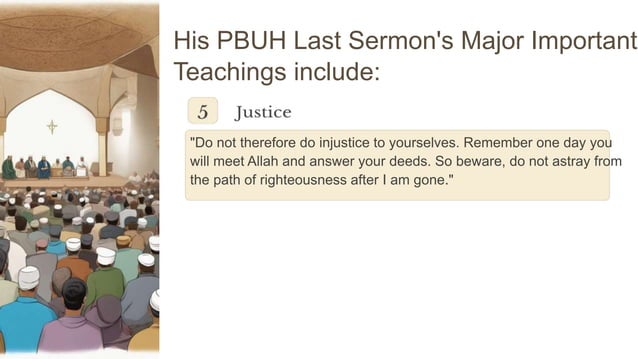 Last Sermon of Holy Prophet (Peace Be Upon Him)pptx | PPTX