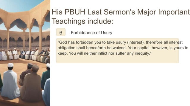 Last Sermon of Holy Prophet (Peace Be Upon Him)pptx | PPTX