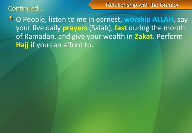 Last sermon of the holy prophet pbuh | PPS | Islam | Religion ...