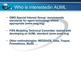 Extending UML for Agents | PPTX