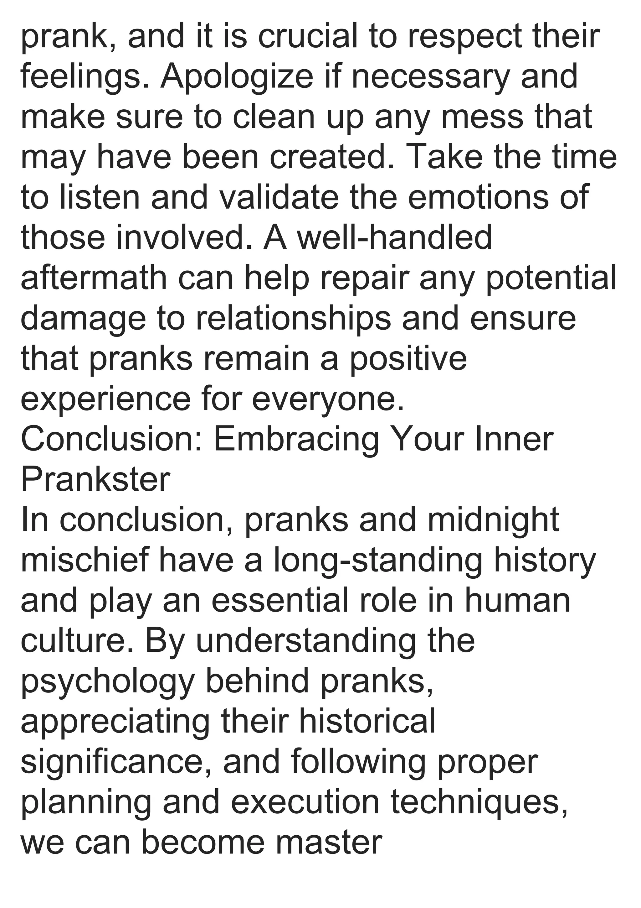The History of Prank where actually came | DOCX