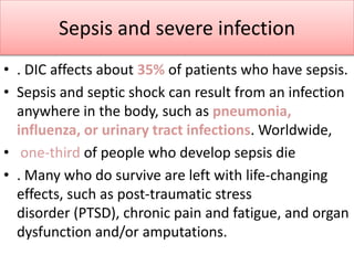 Last update in diagnosis and mangement of dic | PPTX