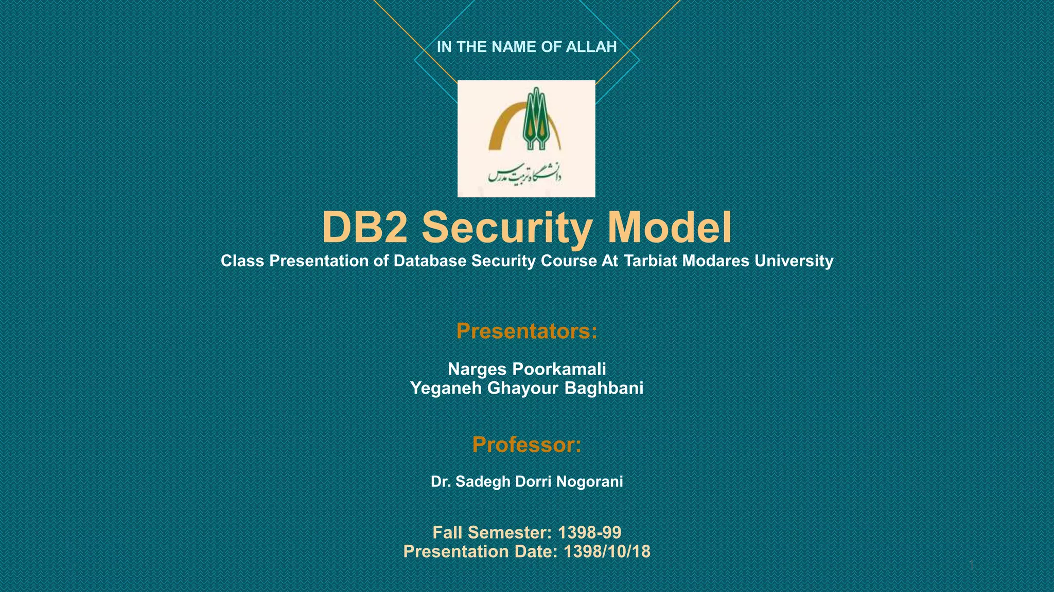 DB2 Security Model | PPT