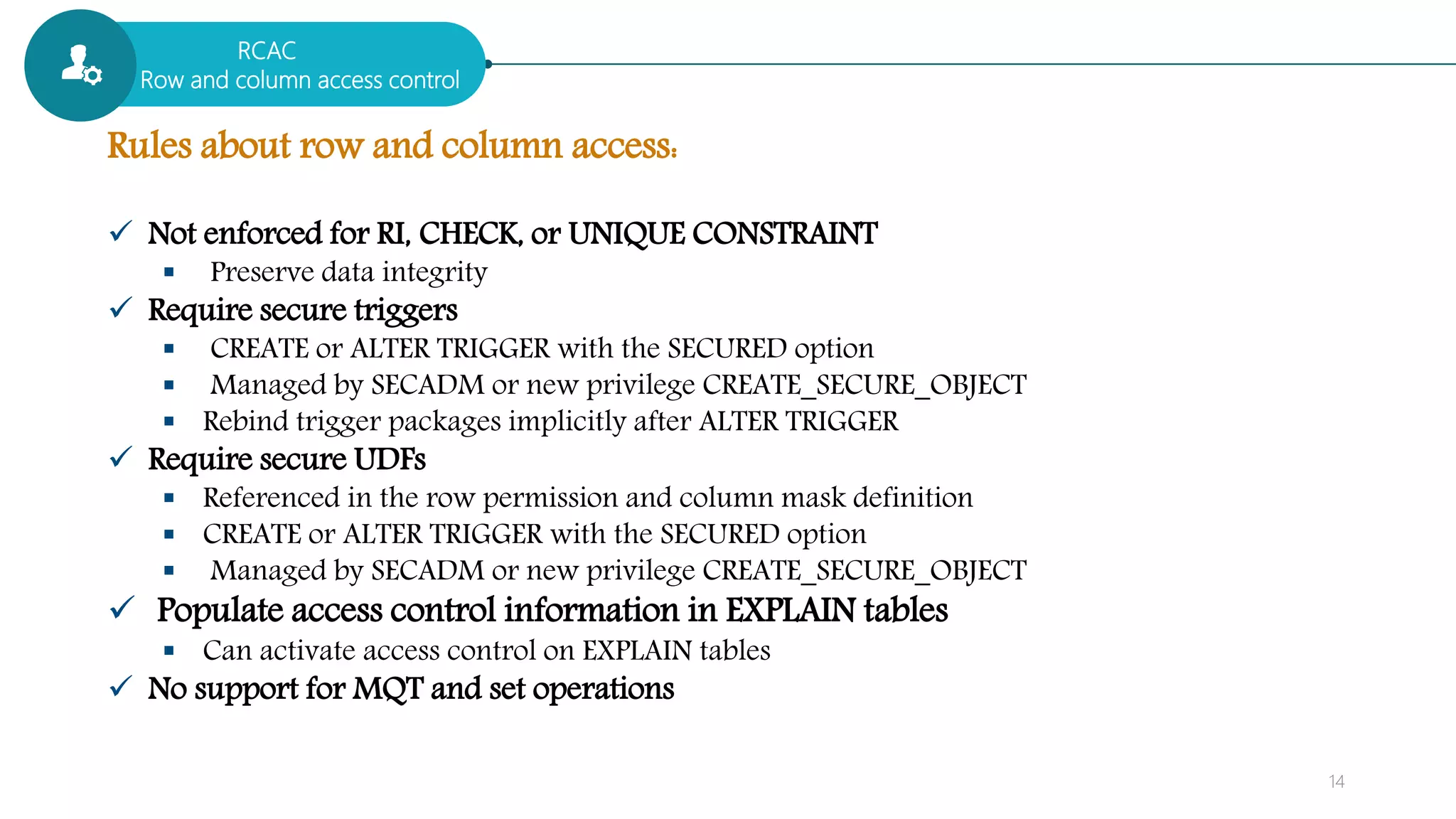 DB2 Security Model | PPT
