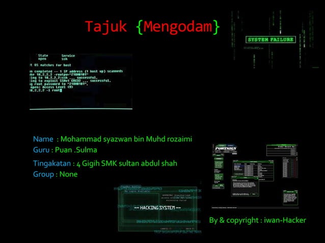 (Last version) info [hacking] ict iwan-Hacker | PPT