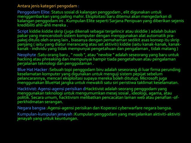 (Last version) info [hacking] ict iwan-Hacker | PPT