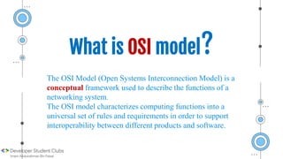Introduction to Networking and OSI Model | PPTX