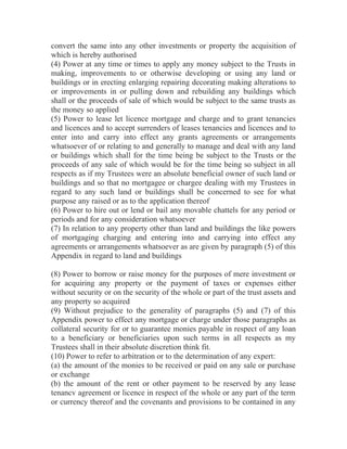 Last Will and Testament of princess Diana | DOC