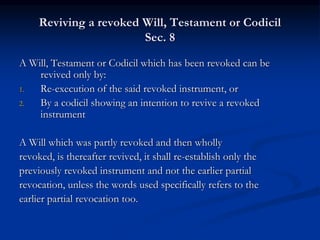 Last wills and Codicils | PPT