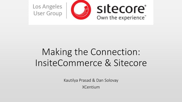 LASUG Insite Plus Sitecore Connector | PPT