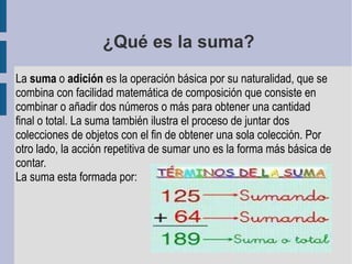 La suma | ODP
