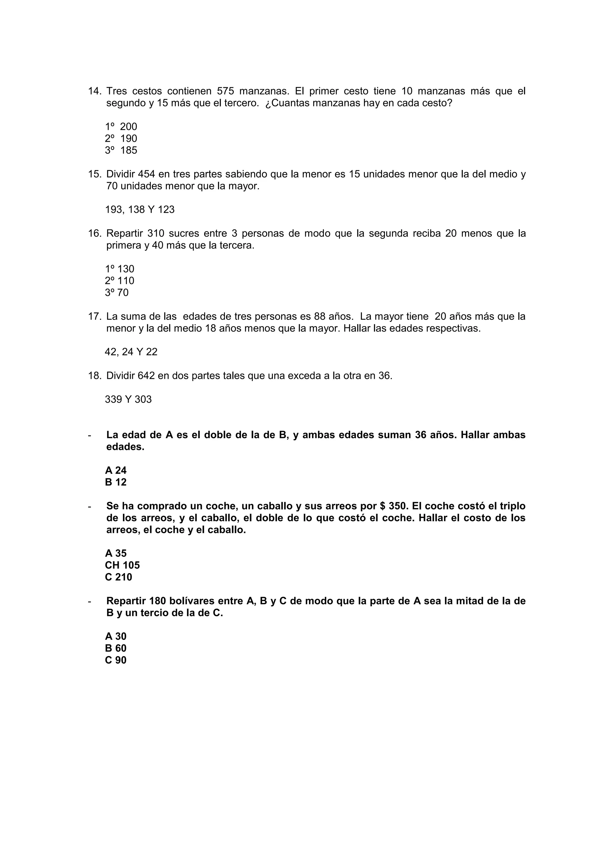 La suma de dos números es 106 y el mayor excede al menor en 8 | PDF