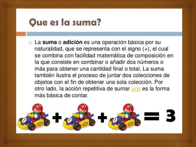 La Suma o Adición presentacion | PPSX
