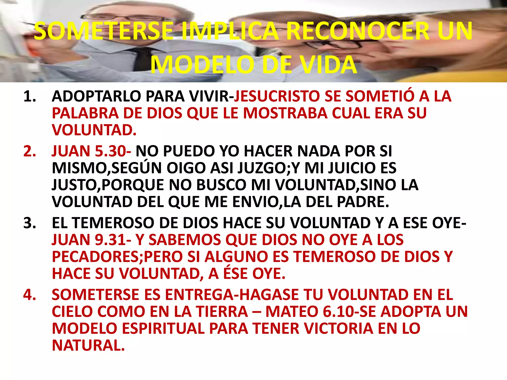 LA SUMISIÖN BIBLICA ACATA SUS ORDENES | PPTX | Christianity | Religion ...