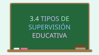 FUNDAMENTOS DE LA EDUCACIÓN EDUCATIVA. La Supervisión Educativa | PPTX