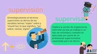 FUNDAMENTOS DE LA EDUCACIÓN EDUCATIVA. La Supervisión Educativa | PPTX