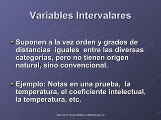 Las variables en una investigacion cientifica | PPT