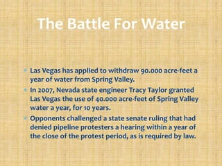 Las vegas- Water Situation | PPTX