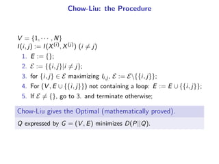A Generalization of the Chow-Liu Algorithm and its Applications to ...