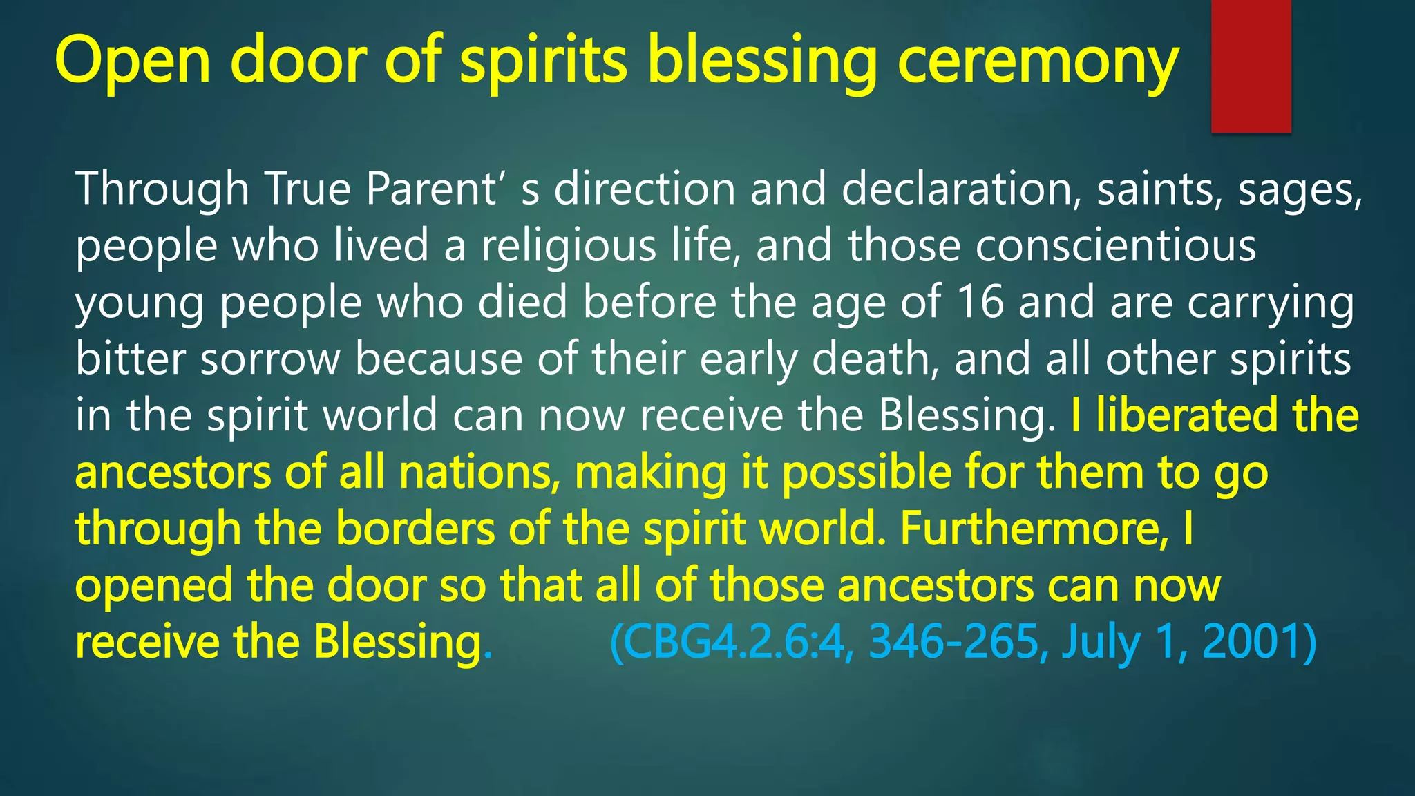 Ancestor Liberation & Blessing Ceremony Explained | PPTX