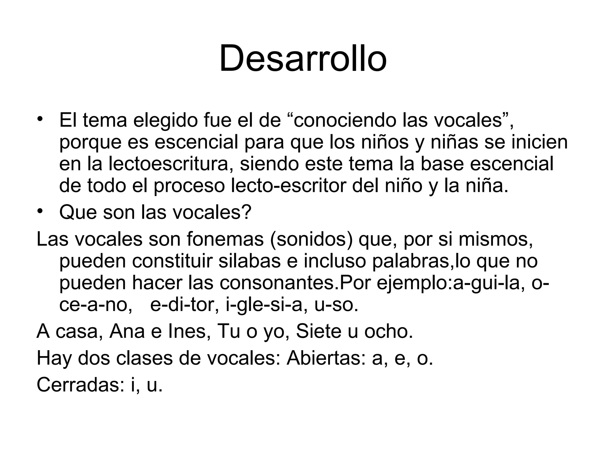 La Importancia De Las Vocales – FSQRD