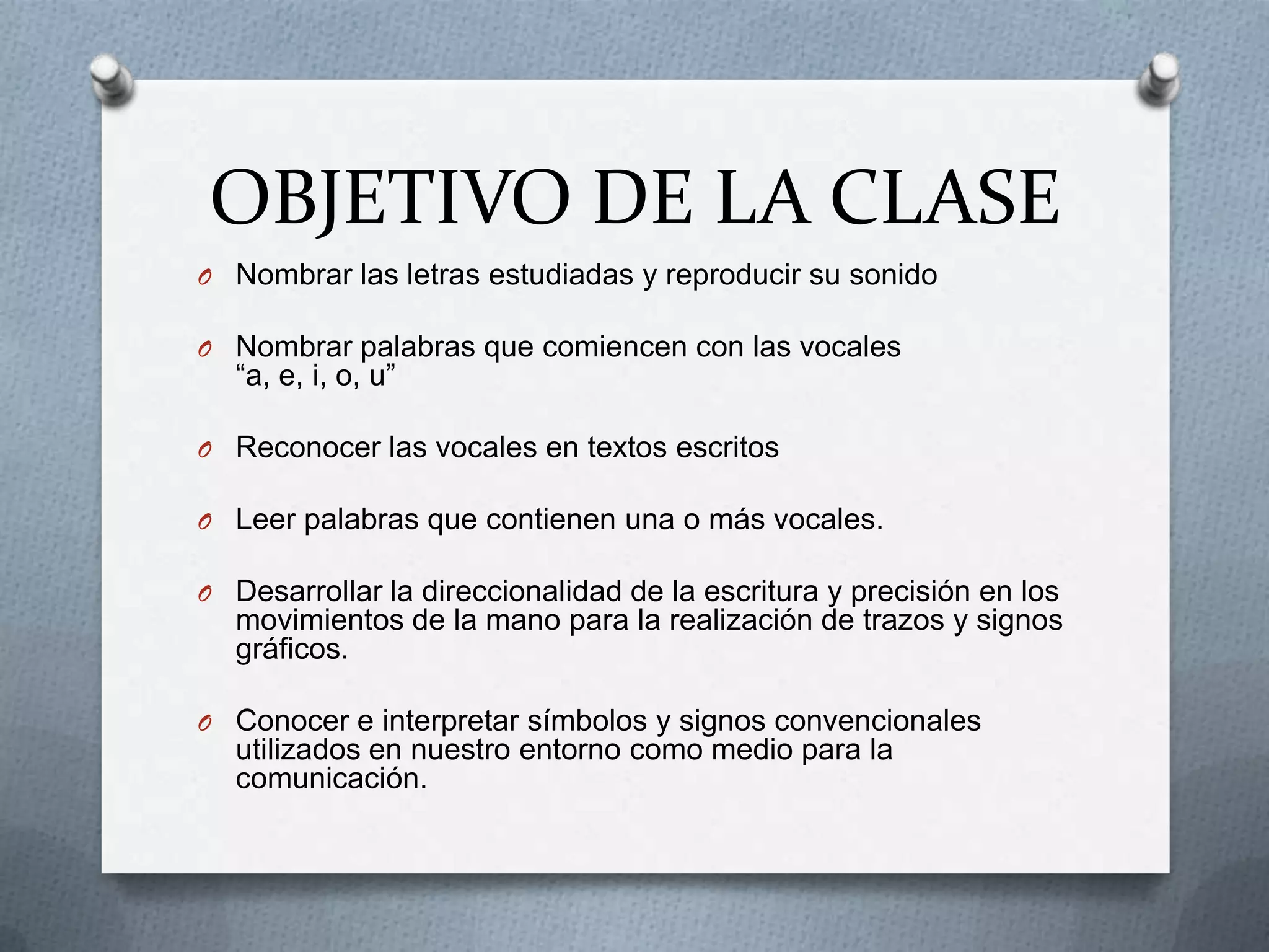 Las vocales | PPT